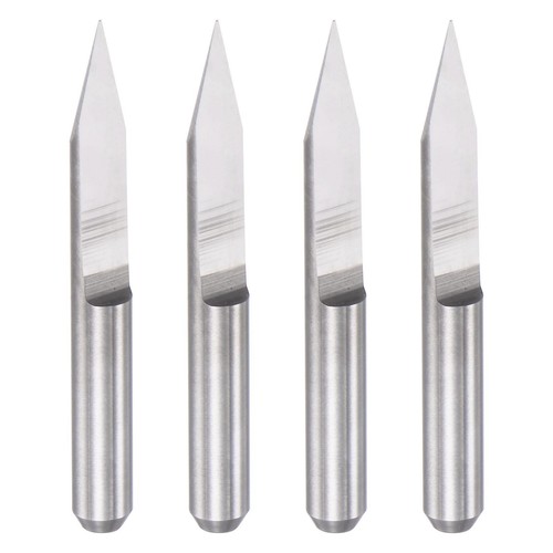 Legno Incisione Router Punte, 1/8" 3.175mm Gambo 0.2mm Punta 30 Gradi ...