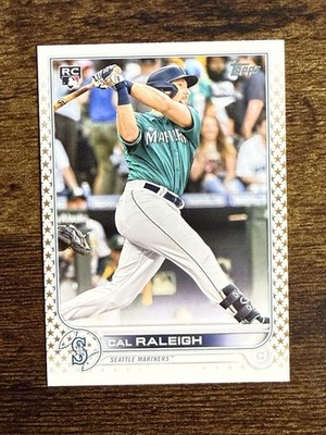 2022 Topps Series 1 Cal Raleigh Rookie RC Gold Star Parallel #277 ...