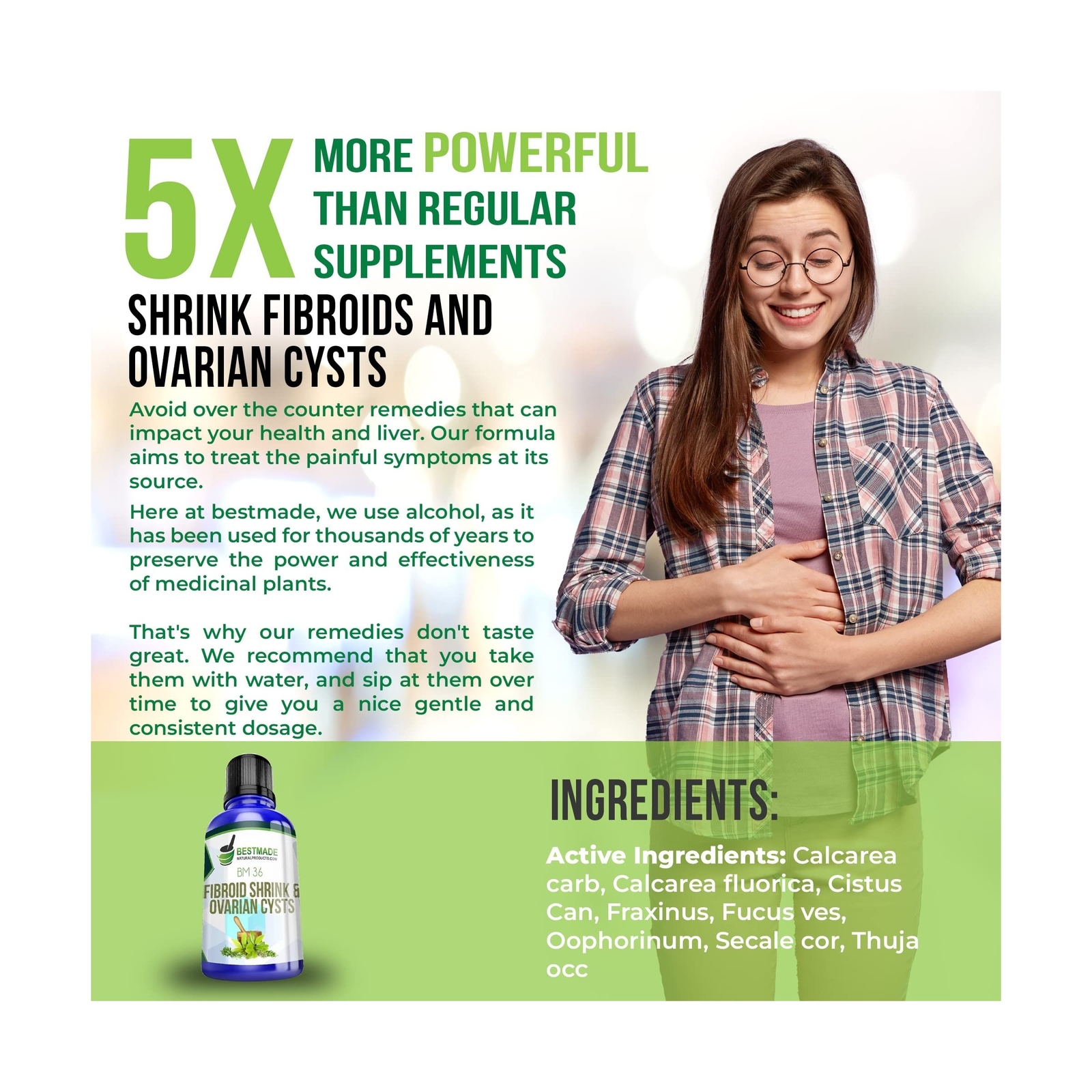 Fibroid Shrink & Ovarian Cysts BM36 30mL Naturally Aids in Shrinking ...