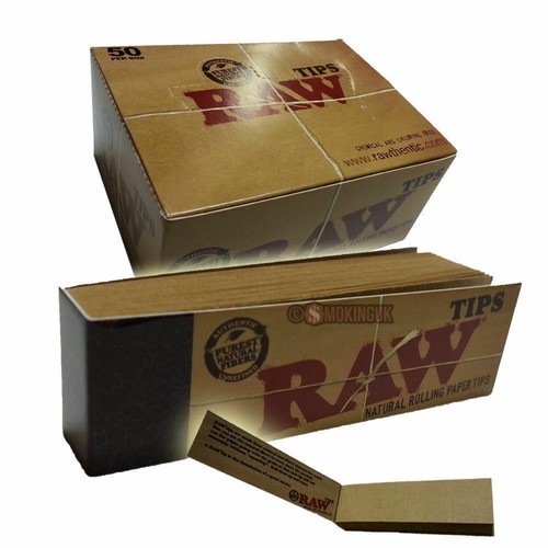 50 RAW Unbleached Card Filter Tips Roach 100% Chlorine & Chemical Free ...
