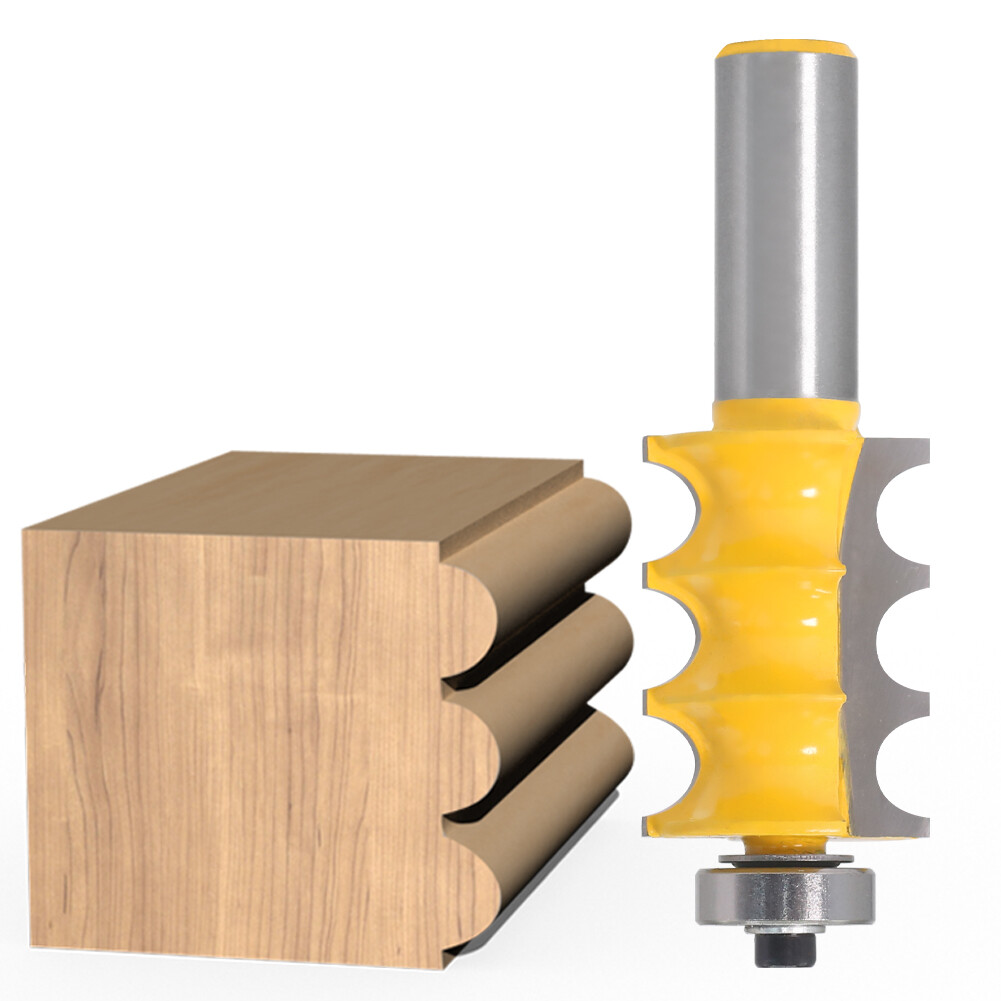 2pcs 1/2"shank 12mm Shank High Quality Triple Bead Column Molding ...