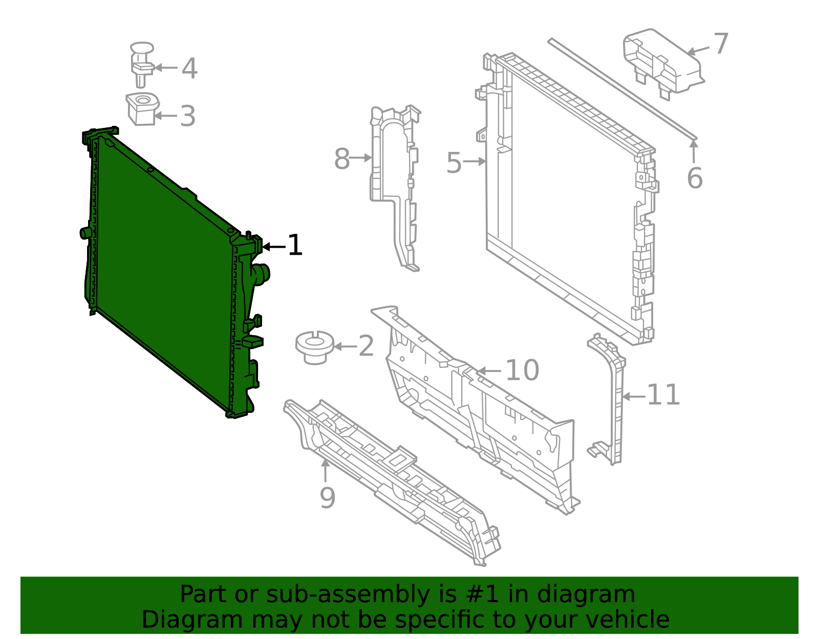 Genuine Mercedes-Benz Radiator 1675006301 for sale online | eBay