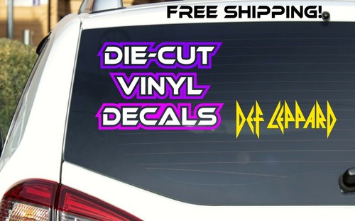 YELLOW Def Leppard Vinyl Sticker Decal car truck window fridge laptop ...