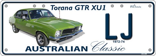 Holden TORANA LJ 1972 73 74 Number Plates GMH Licence Vanity Sign ...