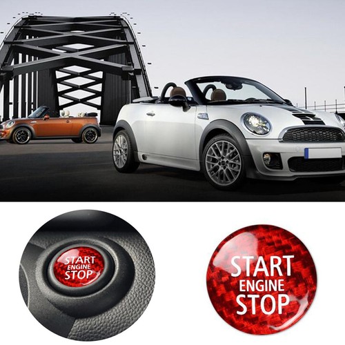 Carbon Fiber Keyless Engine Push Start Button Fits MINI Cooper R56 R57 ...
