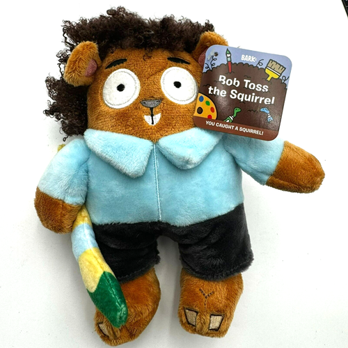 BARK BOX | NEW RARE Bob Toss the Squirrel Medium Plush Dog Toy Squeaks ...