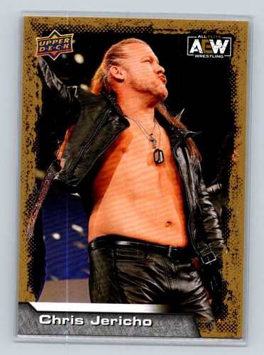 2022 Upper Deck AEW #1 Chris Jericho Gold | eBay
