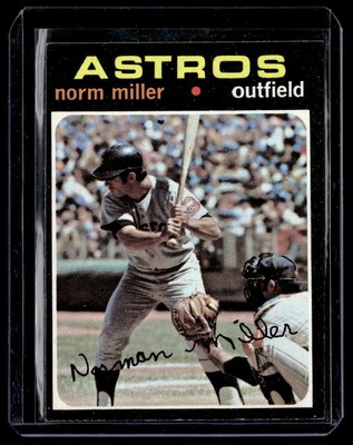 1971 Topps #18 Norm Miller Houston Astros EX-MT Baseball Card *B284 | eBay