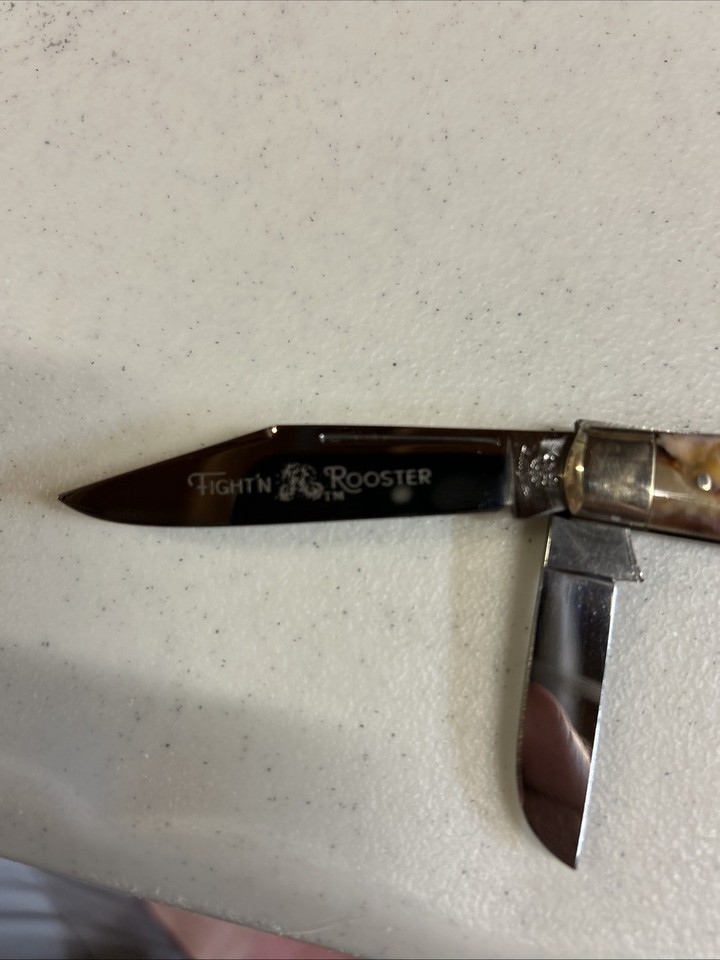 3 Blade Fighting Rooster Made In Germany. Frank Buster. Pocketknife ...
