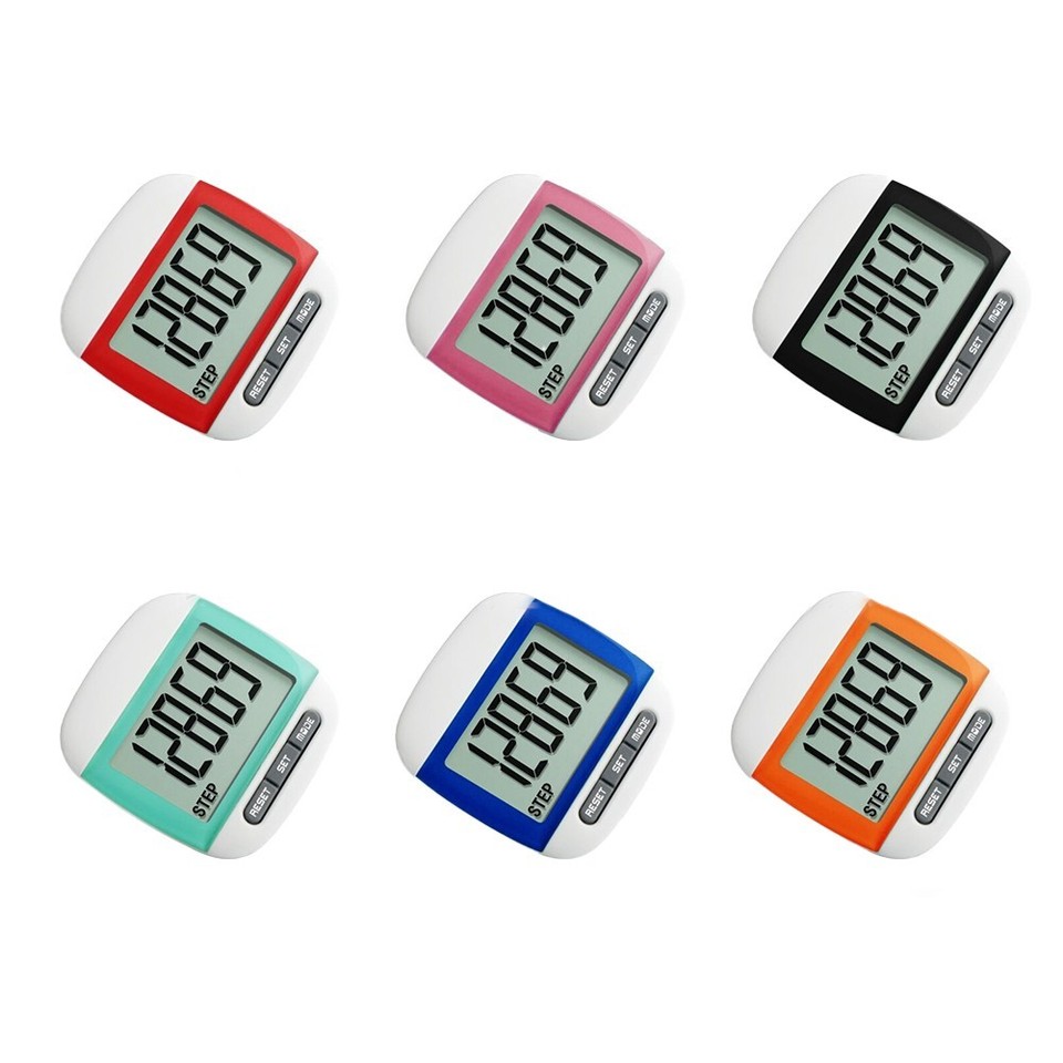 Reliable Pedometer with Large Display Waist Clip Count Steps with ...