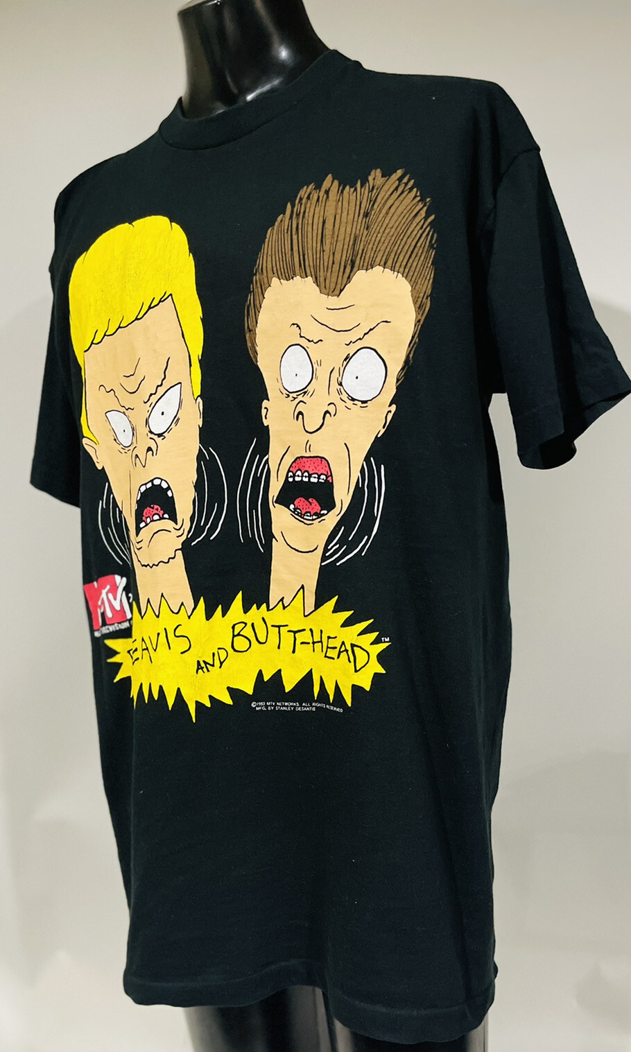Vintage 1993 Beavis & Butthead T Shirt MTV! "Scared" … - Gem