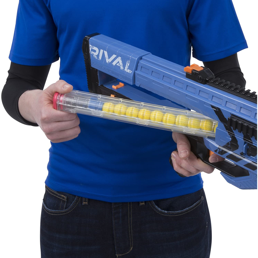 Nerf Team Blue Rival Zeus MXV-1200 inc 12 Rounds Hasbro New Kids ...