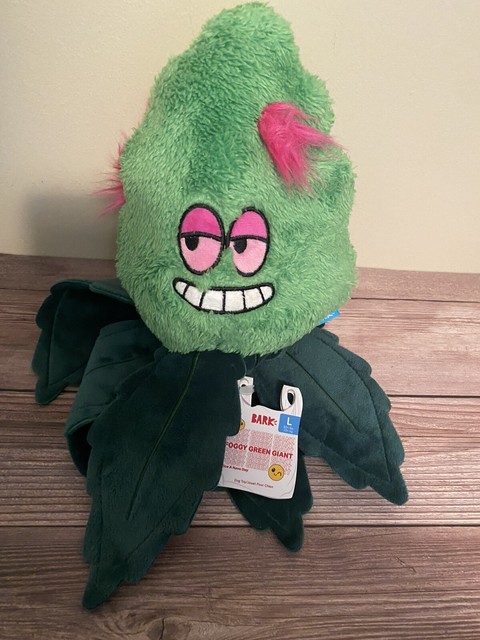 Bark Box 420 LG Foggy Green Giant Marijuana Dog Toy 2022 Barkbox Deli ...