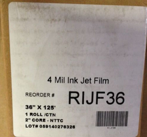 1 ROLL 36" x 125' 4 mil Double Matte Inkjet Mylar Plotter Film | eBay
