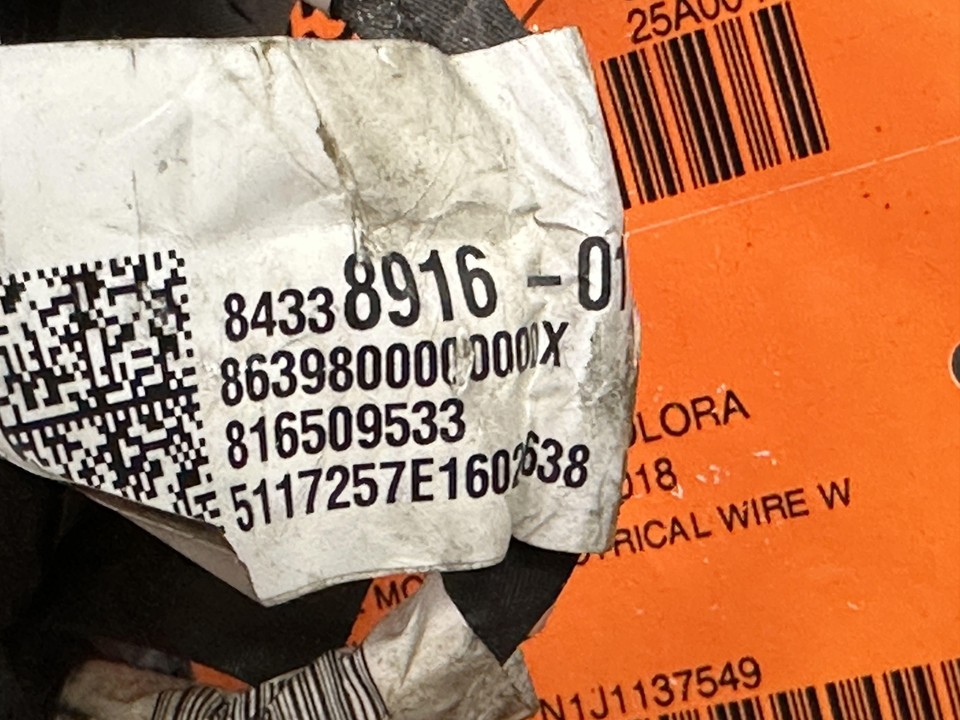 2018 COLORADO ENGINE MOTOR ELECTRICAL WIRE WIRING HARNESS 3.6L 4X4 ...