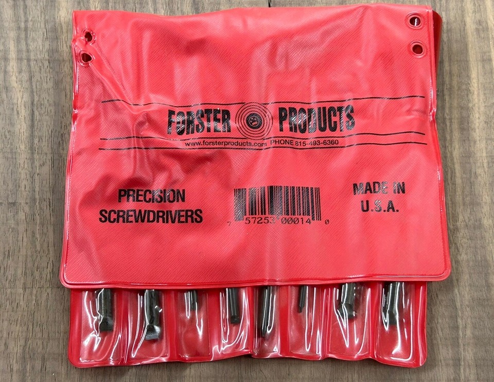 Forster 8 piece Gunsmith Precision Screwdriver Set machinist ...