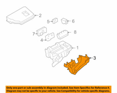 82663-12100 Toyota Cover, relay block, lower 8266312100, New Genuine ...