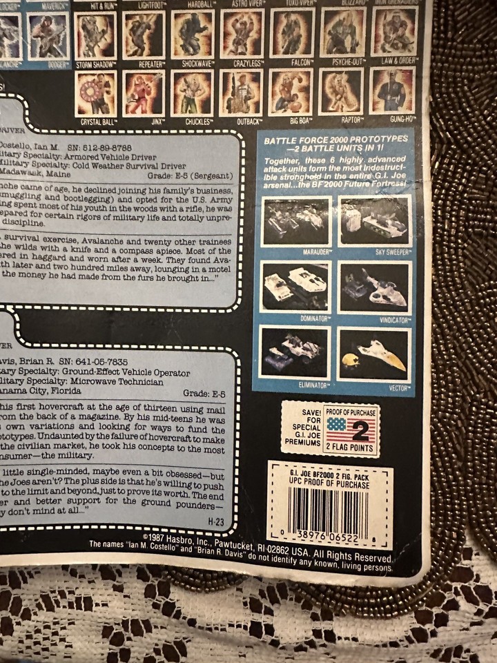 1987 GI Joe Battle Force 2000 Avalanche Blaster MOC. | eBay