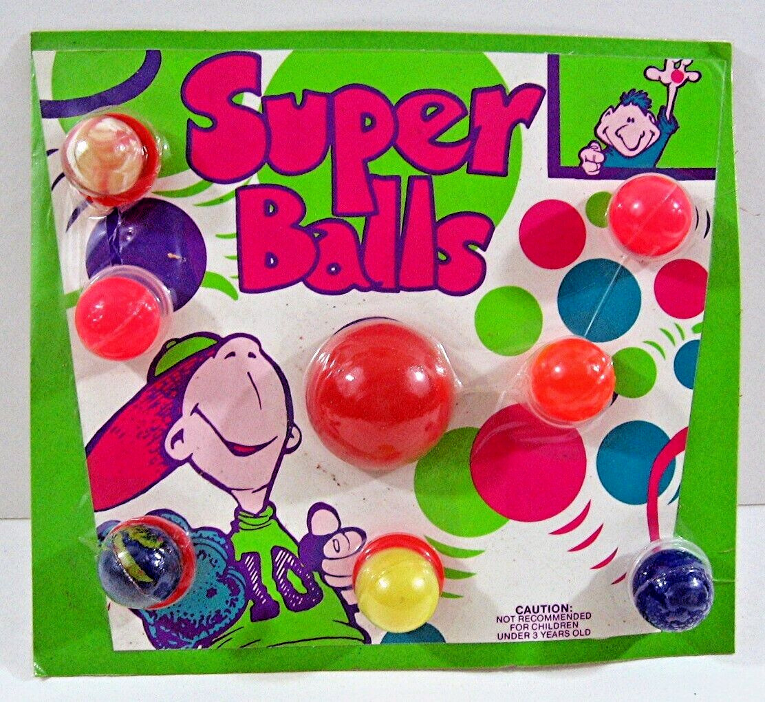 Super Balls Assortment Old Gumball Vending Machine Display Card #342 | eBay