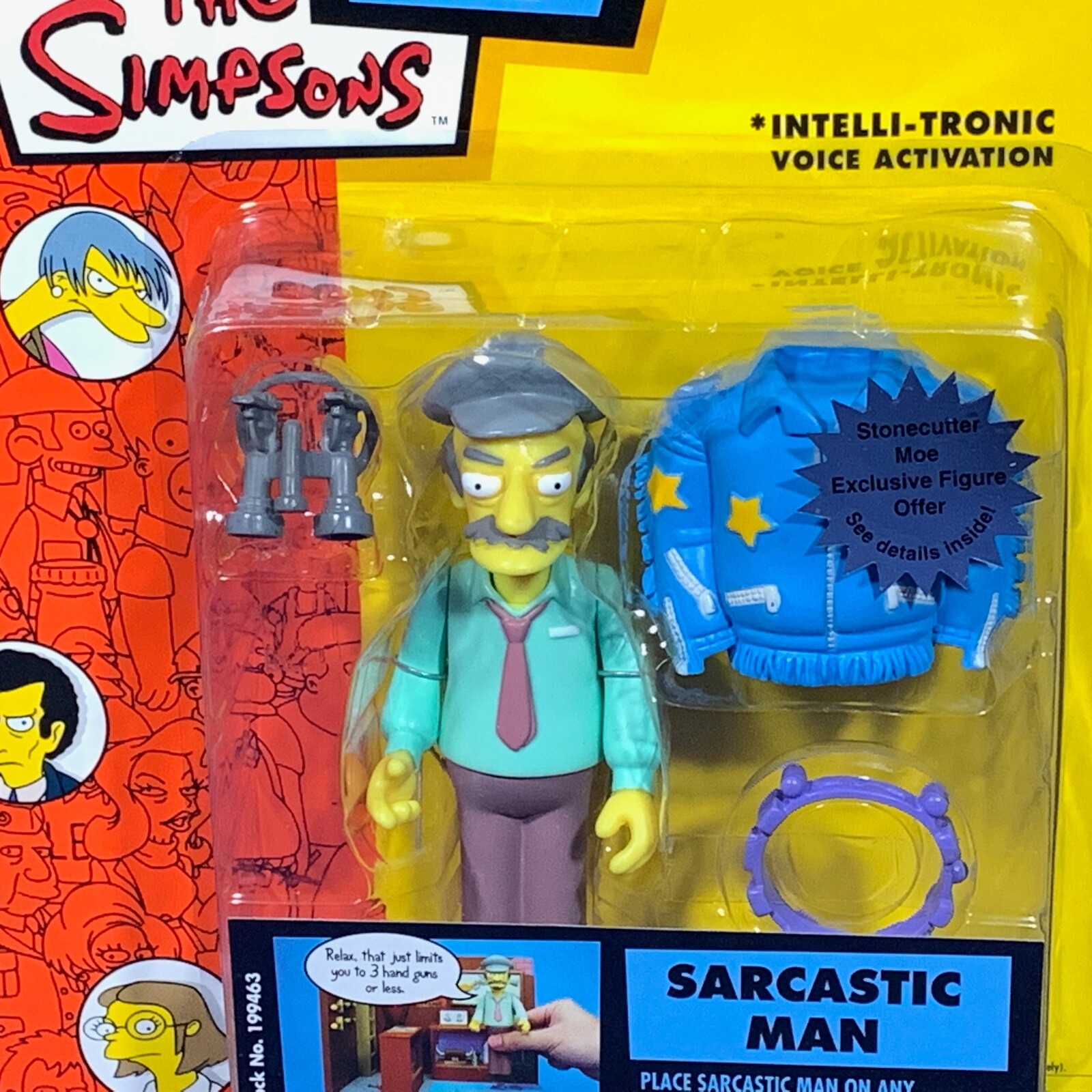 New SARCASTIC MAN Simpsons Playmates WOS Series 14 Action Figure 199463 ...