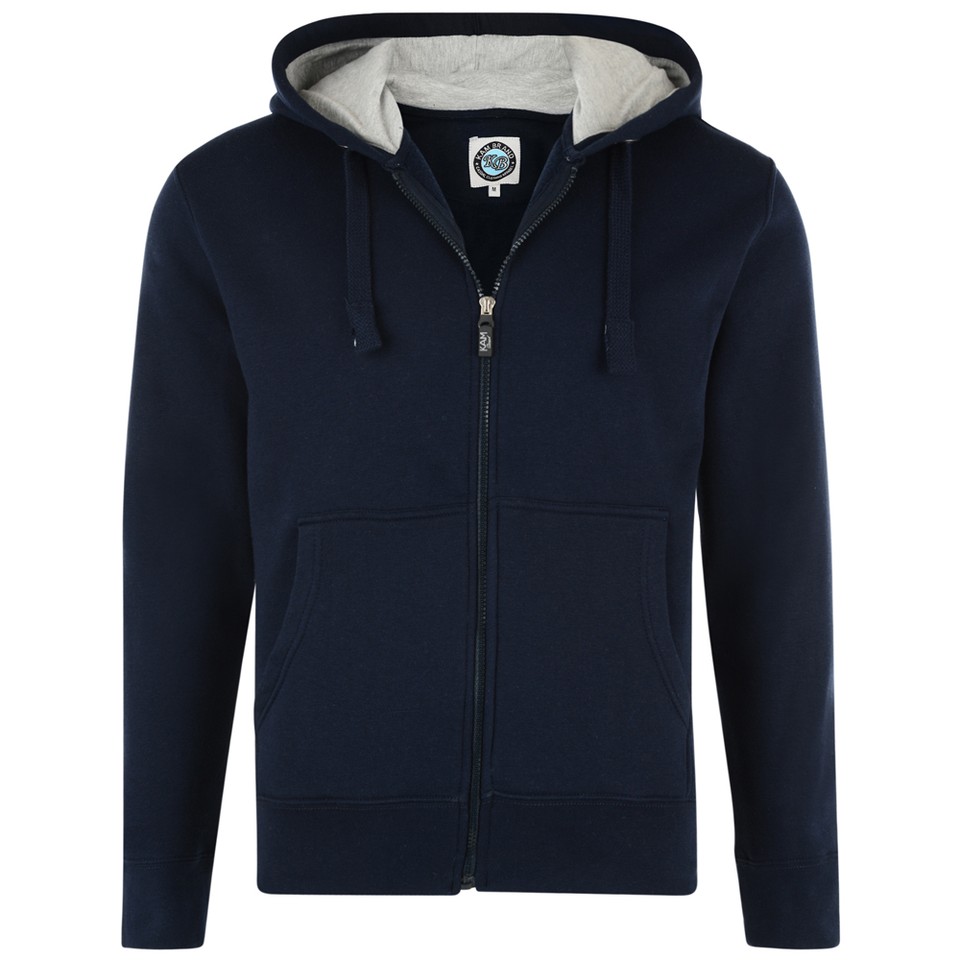 Mens KAM Fleece Hooded Zip Up Sweat Jumper Smart Casual Jacket Big Size ...