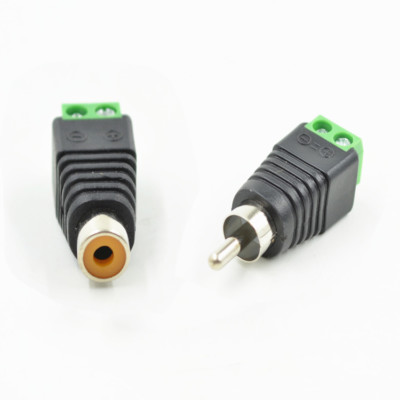 Adapter RCA TV Female Male To Terminal Block AV Screw CCTV Video Balum ...