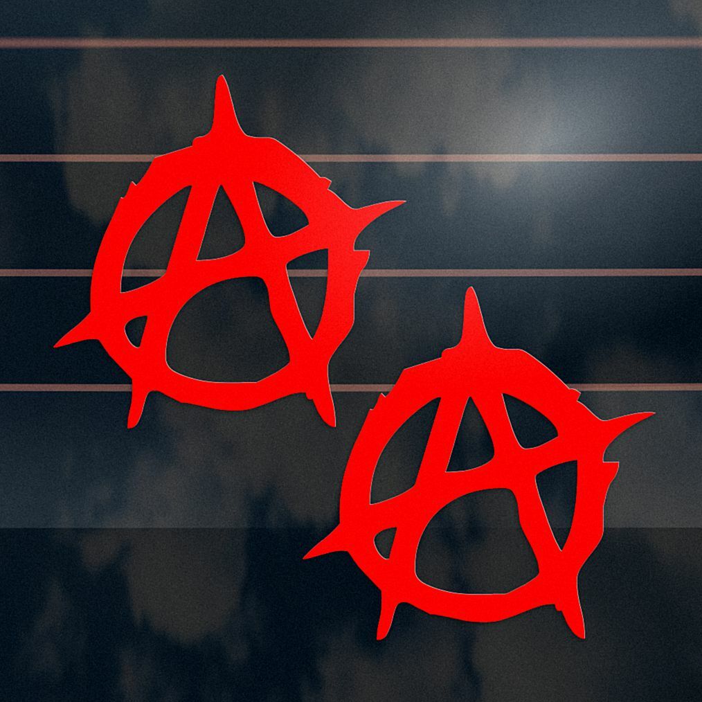 2 x ANARCHY Stickers 100mm rough anonymous punk car laptop decal | eBay