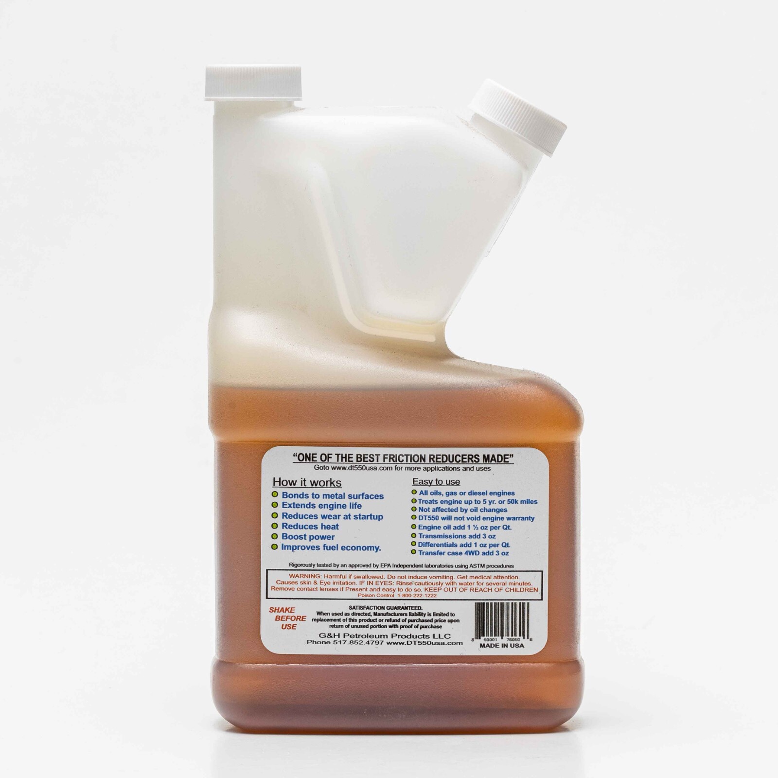 DT 550 Friction Reducer Oil Additive, 16 Oz. Pint! | eBay