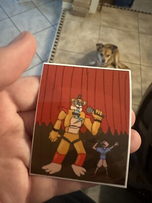 fnaf security breach Glamrock Freddy And Gregory sticker made with my ...