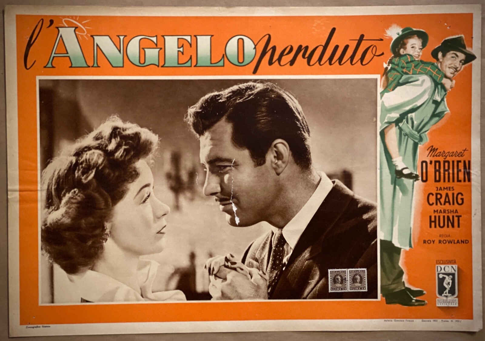 L'Angel Lost- Lobby Card Fotobusta- Margaret o'Brien, James Craig-1943 ...
