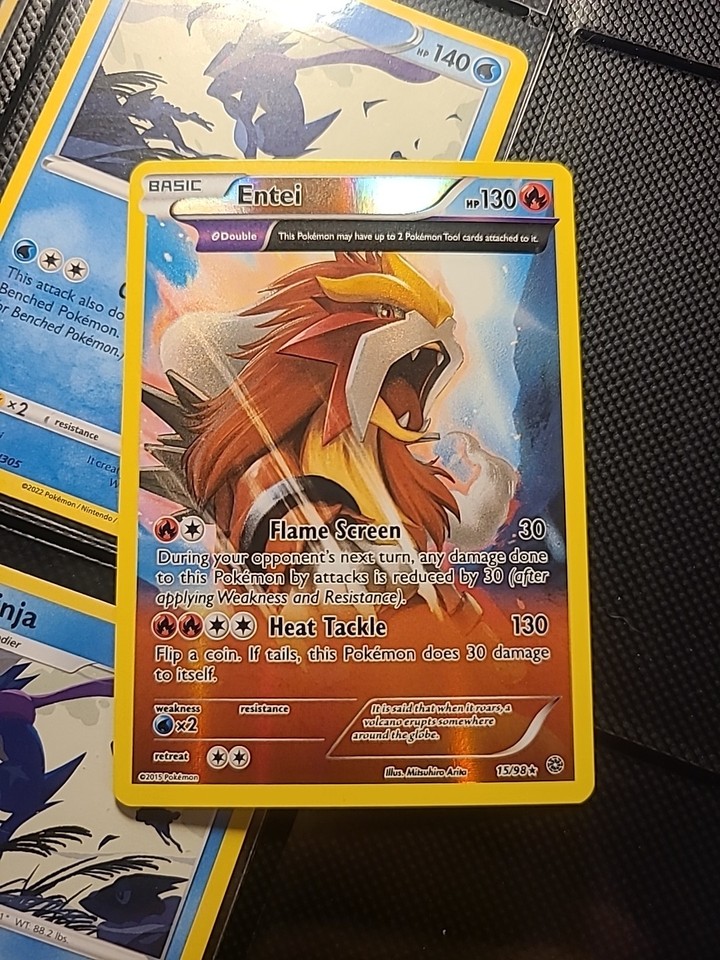 Entei 15/98 Reverse 2015 Holo Rare Pokémon Card TCG | eBay