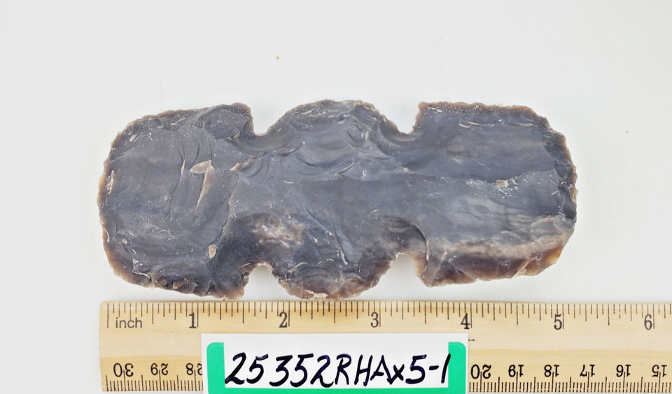 5" Round Head Stone Ax Head, Tomahawk Head, - Pow-Wow - Hand Knapped ...