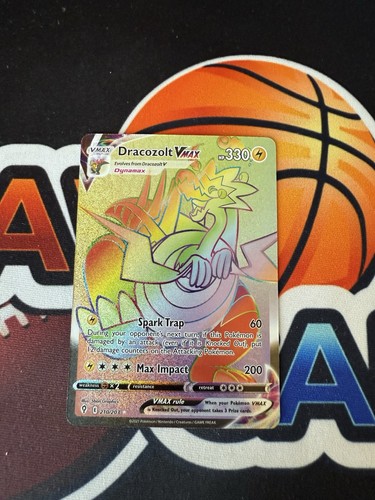 Pokemon Pokémon TCG Dracozolt VMAX (Secret) 210/203 Swsh07: Evolving ...