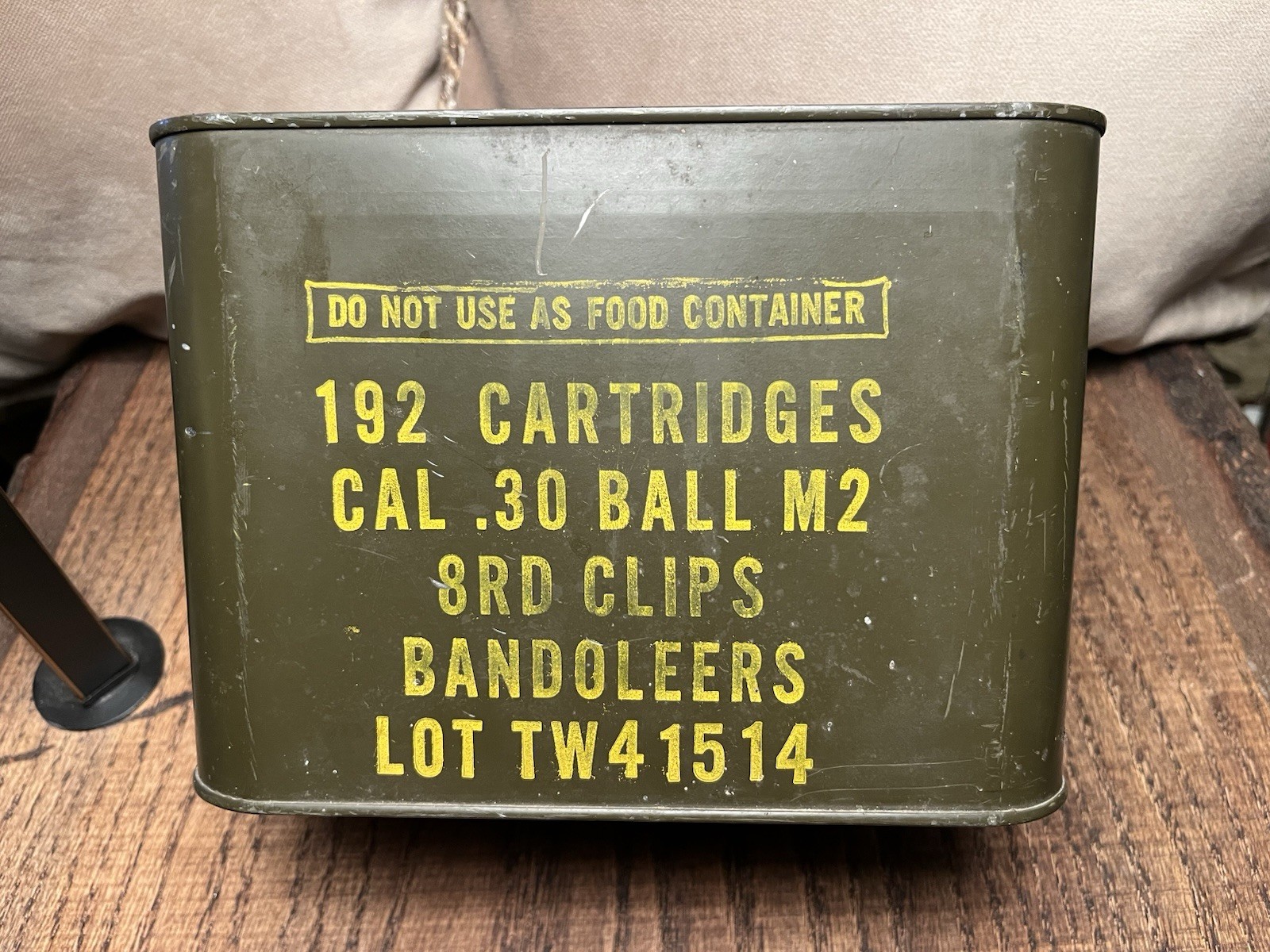 Twin Cities USGI M1 Garand M2 Ball Empty Ammo Can Enbloc Clip Bandolier ...