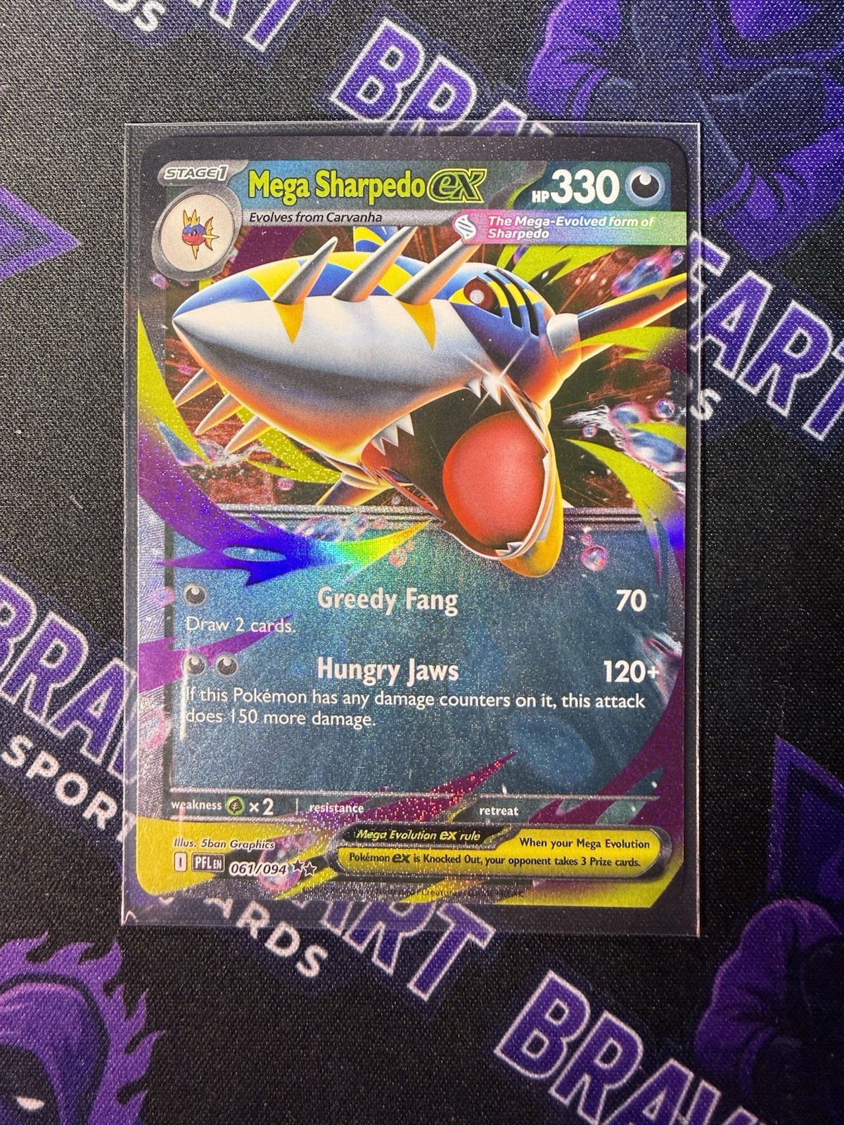Mega Sharpedo ex #61 - Phantasmal Flames | Price Guide & Historical ...