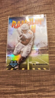 2022 Bowman Chrome University Ramblin' Man Bijan Robinson Silver ...