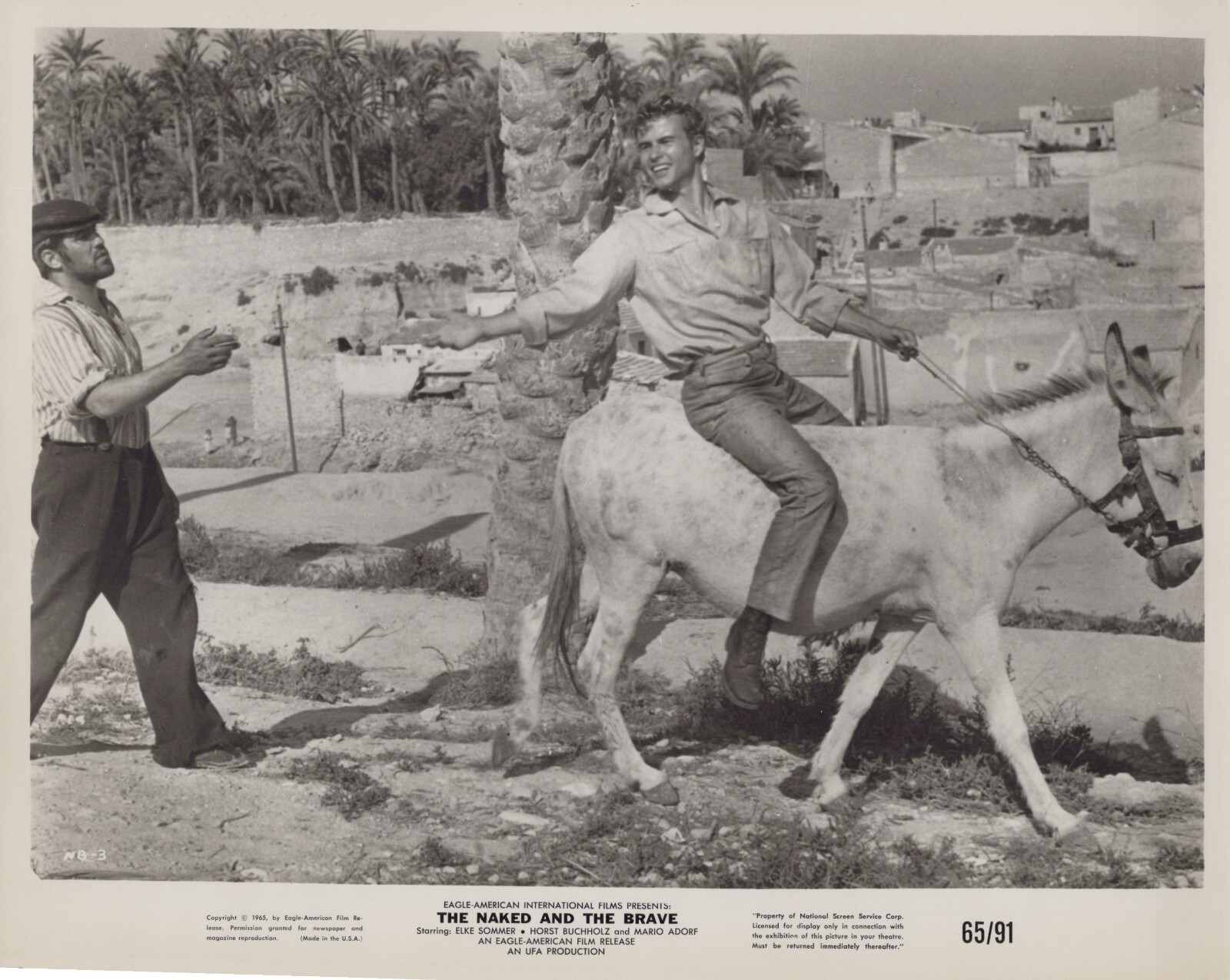 Horst Buchholz + Mario Adorf in The Naked and the Brave (1965) Photo K ...