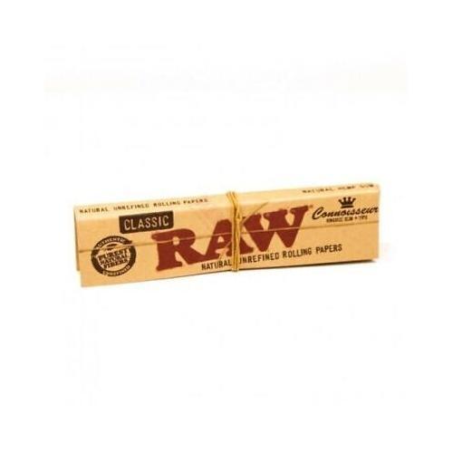 New RAW Connoisseur Classic King Size Rolling Papers + Tips Filters ...