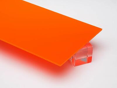 Acrylic Orange Translucent Plexiglass .125" - 1/8" x 24" x 48” Sheet ...