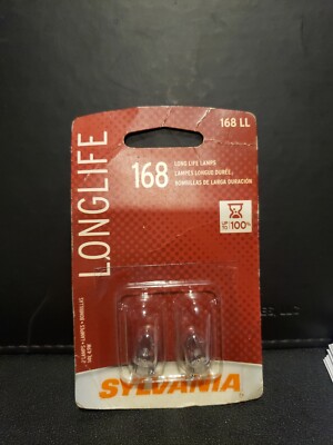 License Plate Light Bulb-Base Sylvania 168LL (Long Life) Auto (2 In ...