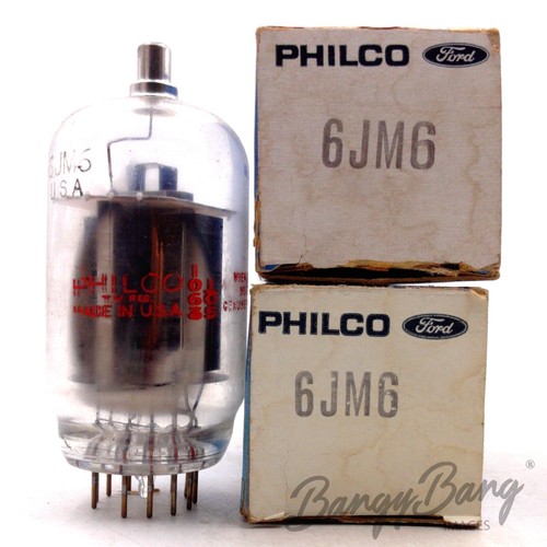 2 Philco 6JM6 Compactron Duodecar Power Output Color/BW TV Valve ...