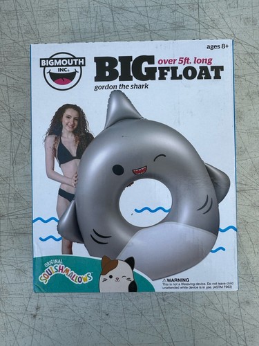 Big Mouth Squishmallow over 5 ft long Gordon the Shark Pool Float Toy ...