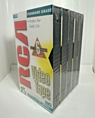 Sealed 5-Pack RCA VHS T-120H Video Tapes New Old Stock | eBay