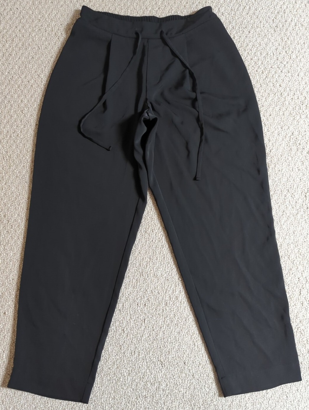 A. New Day Womens Small Black Polyester Blend Pants With Drawstring 23 ...
