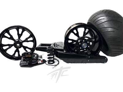 HAYABUSA 330 OSD FAT TIRE KIT SOLID BLACK VANDETTA WHEELS 08-12 SUZUKI ...