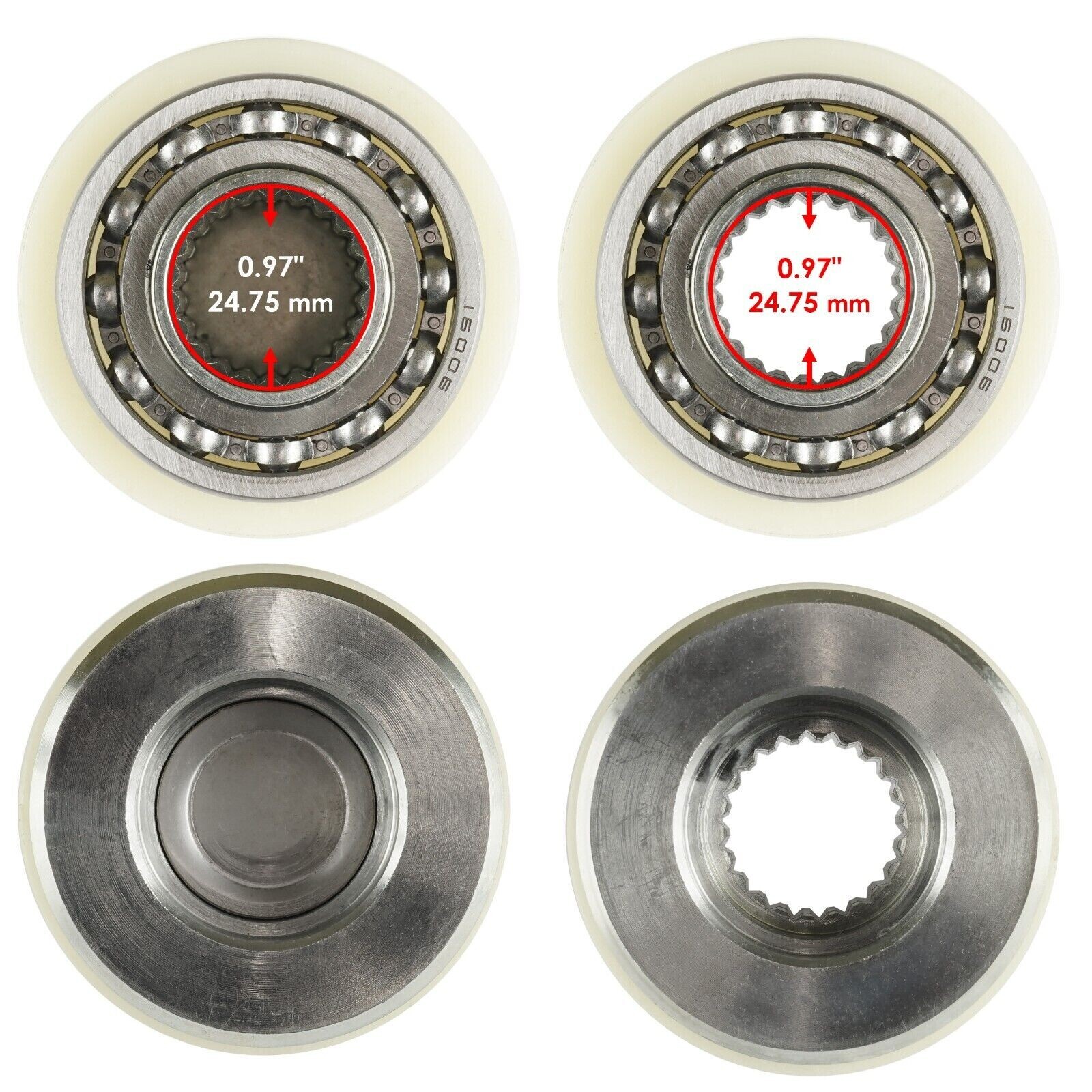 Front Differential Output Hub Assembly for Polaris RZR S 800 2009-2014 ...