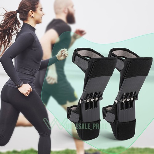 2 Spring Power Knee Support Brace Sports Kneecap Joint Booster ...