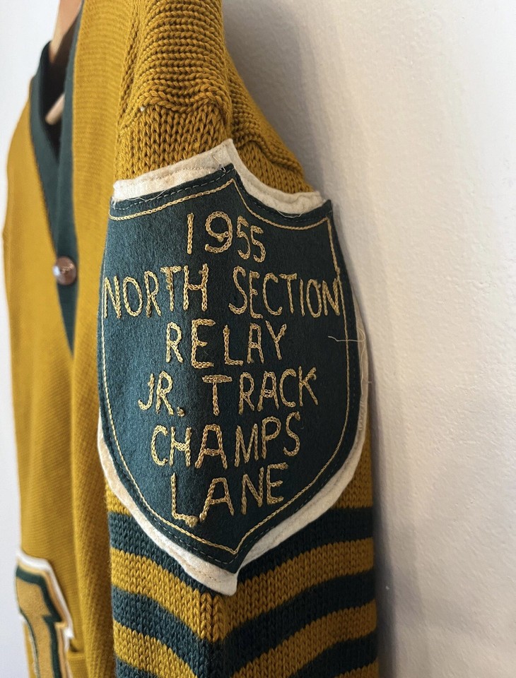 VINTAGE 1950s CHICAGO LANE TECH HIGH SCHOOL SPORTS VARSITY CARDIGAN | eBay