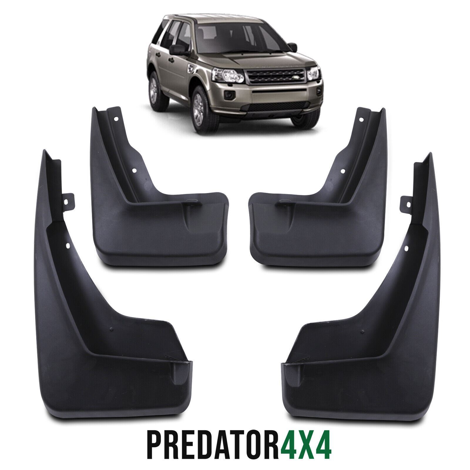 FRONT REAR SPORT BODY KIT MUD FLAP MUDFLAPS SET FOR LAND ROVER ...