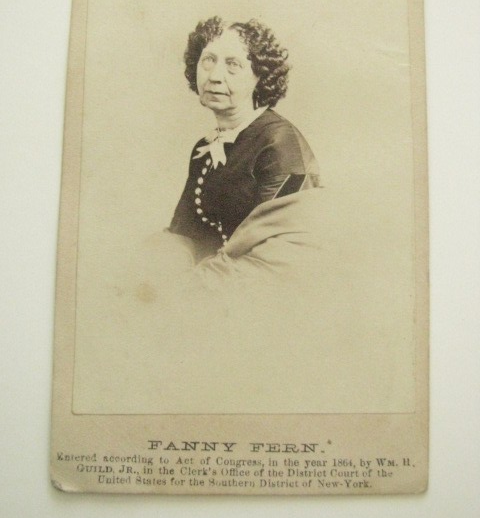 CIVIL WAR WOMAN NEWS COLUMNIST FANNY FERN CDV PHOTO | eBay
